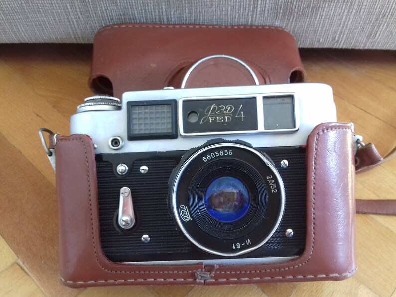 Vintage Soviet Rangefinder Camera FED 4 With Industar 61 Lens - Etsy