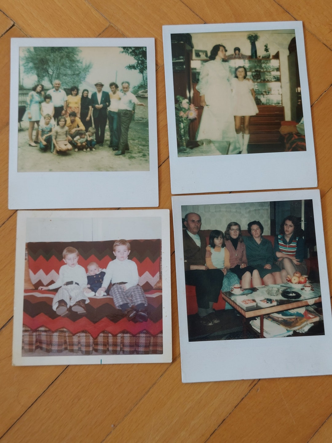 Vintage Polaroid Color Photos-set of 4 - Etsy