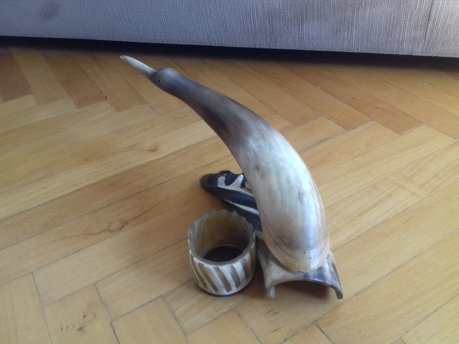 Vintage Handmade Horn Sculpture Bird/ Carved Horn Penguin - Etsy UK