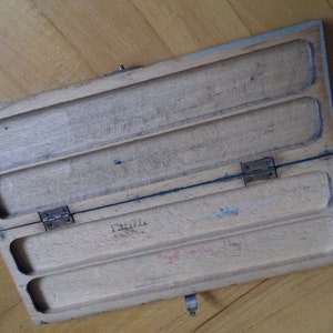 Vintage Wooden School Pencil Case Box - Etsy