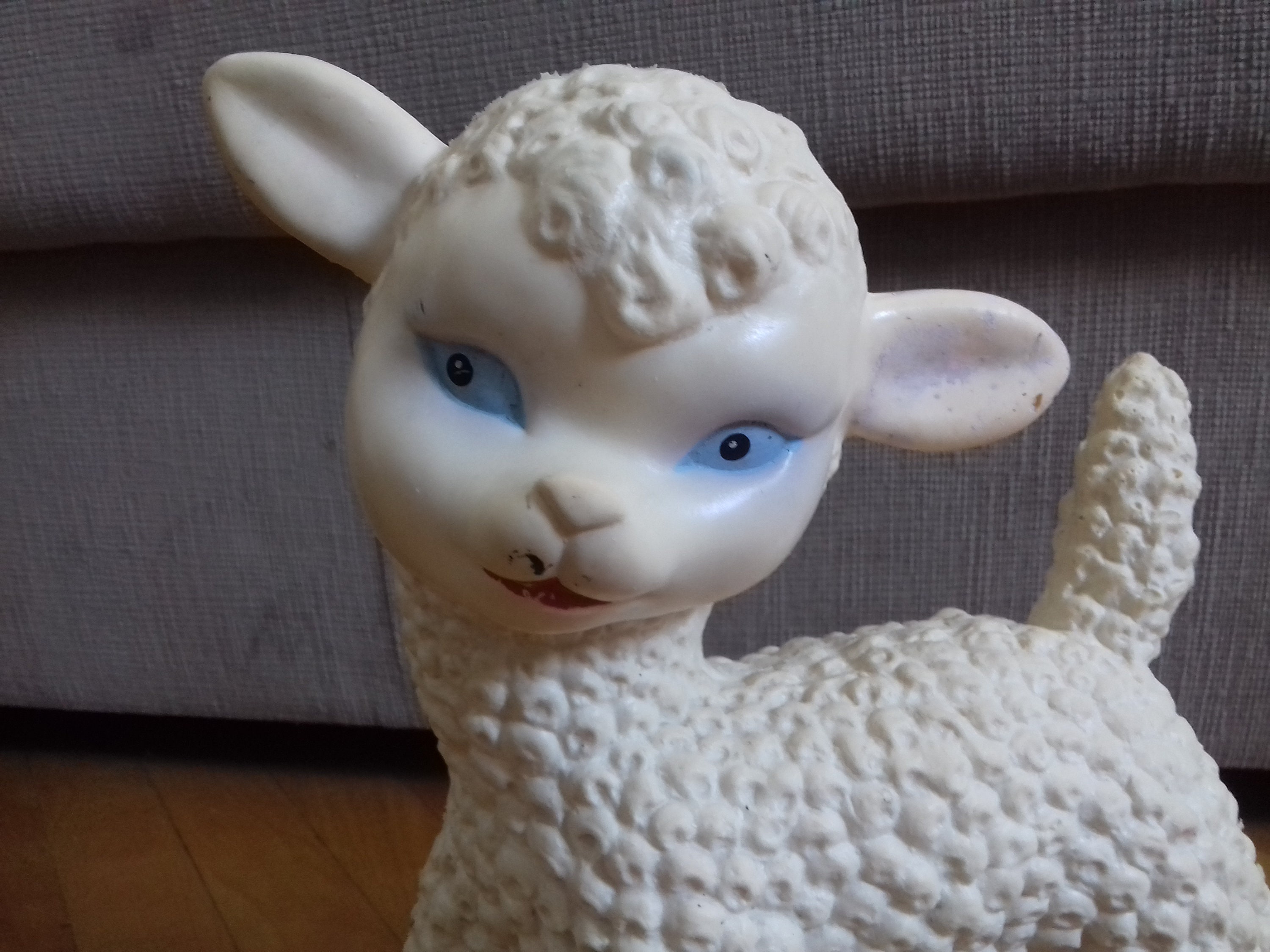 Vintage Rubber Lamb/ Retro Toy From 70's | Etsy