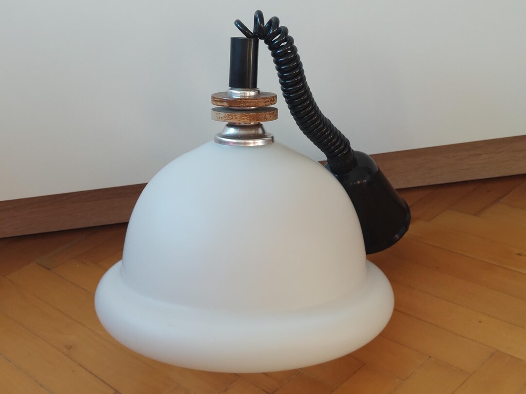 Vintage Small Cased Glass Pendant Lamp Sjaj Hratsnik -yugoslavia 80's ...