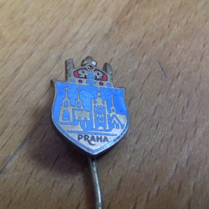 Vintage Pin Badge City of Prague Czech Republic PRAHA Czechoslovakia - Etsy