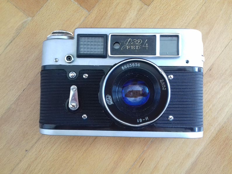 Vintage Soviet Rangefinder Camera FED 4 With Industar 61 Lens - Etsy