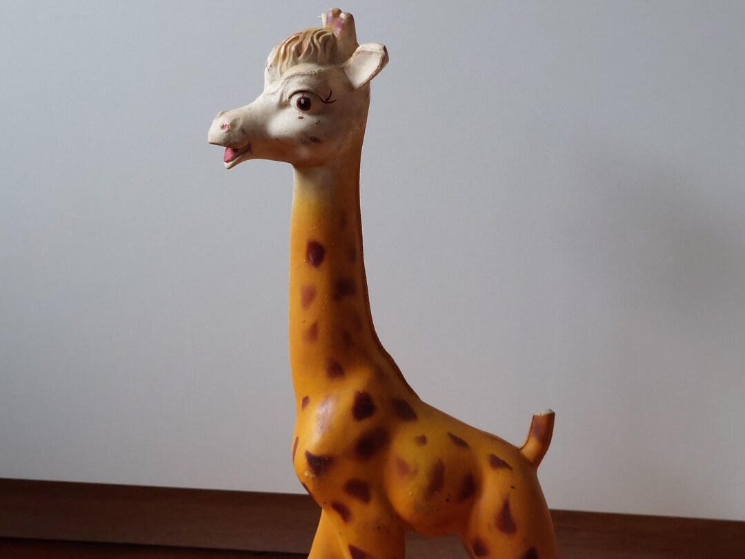 Vintage Rubber Giraffe(42 Cm Tall) -biserka Zagreb 70's-rare!-see ...