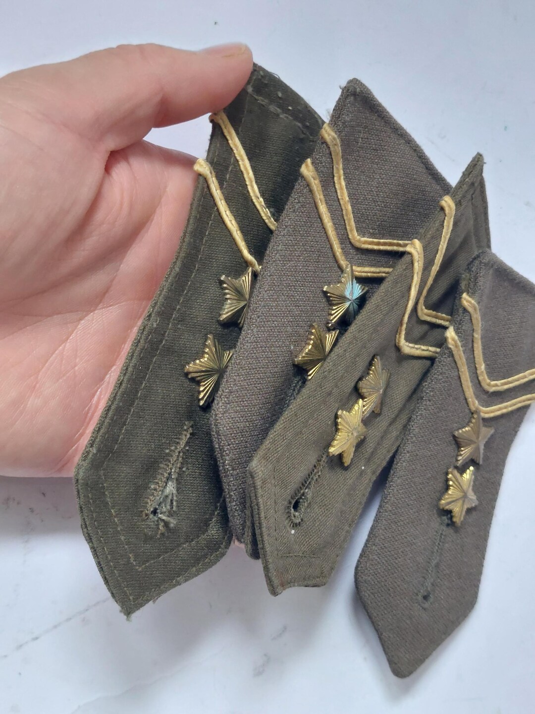Set of 4 Vintage Shoulder Boards-epaulets With 2 Stars by Ikom Zagreb ...