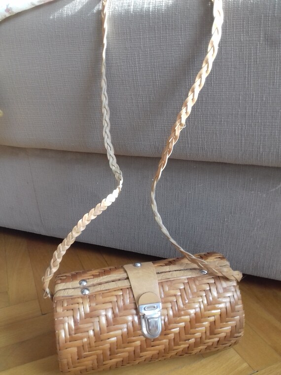 Wicker purse store