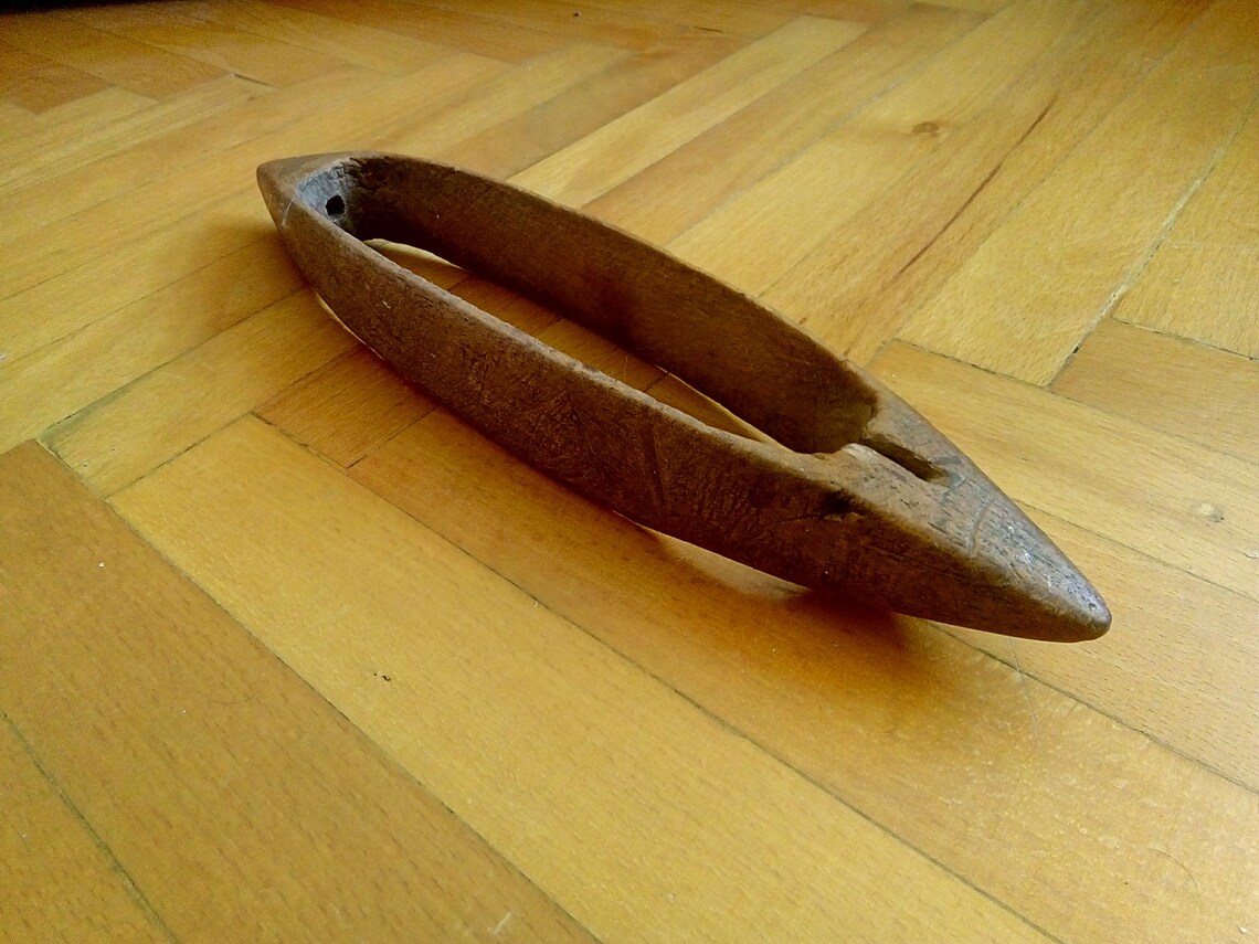 Vintage Wooden Weaving Tool-loom Shuttle/ Rustic Home Decor - Etsy