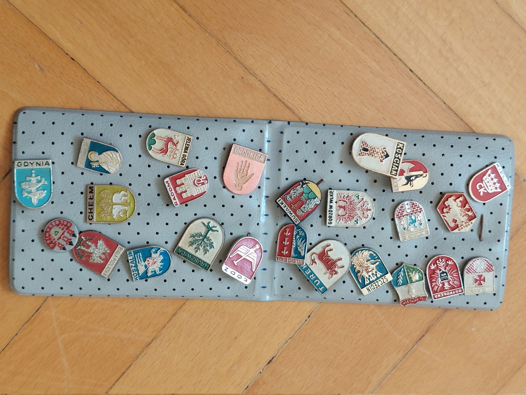 Coat of Arms Poland City Crests Collection of 24 Vintage Pins in Pin ...