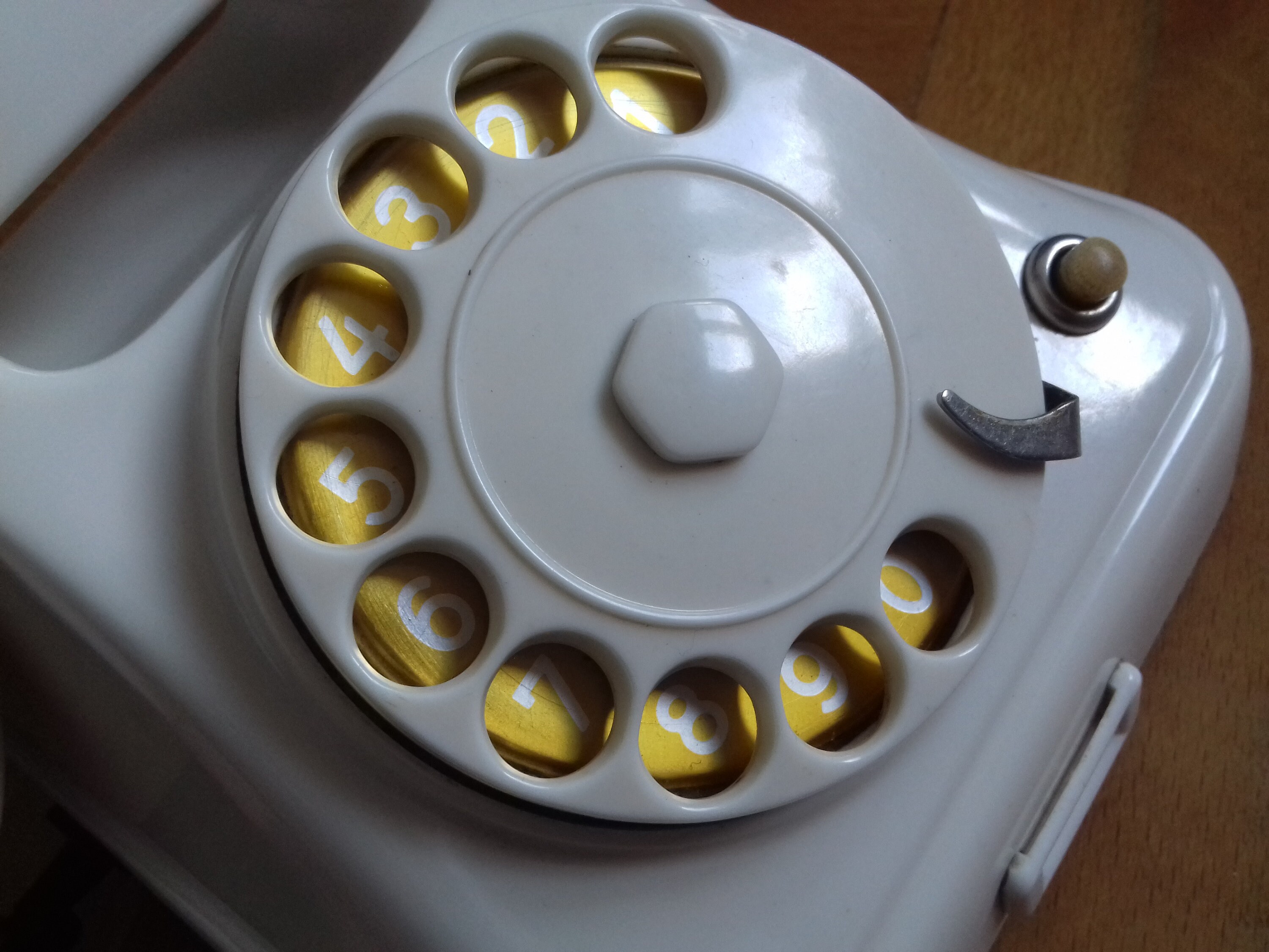 Vintage White Bakelite Rotary Telephone ATA 11 by Iskra - Etsy