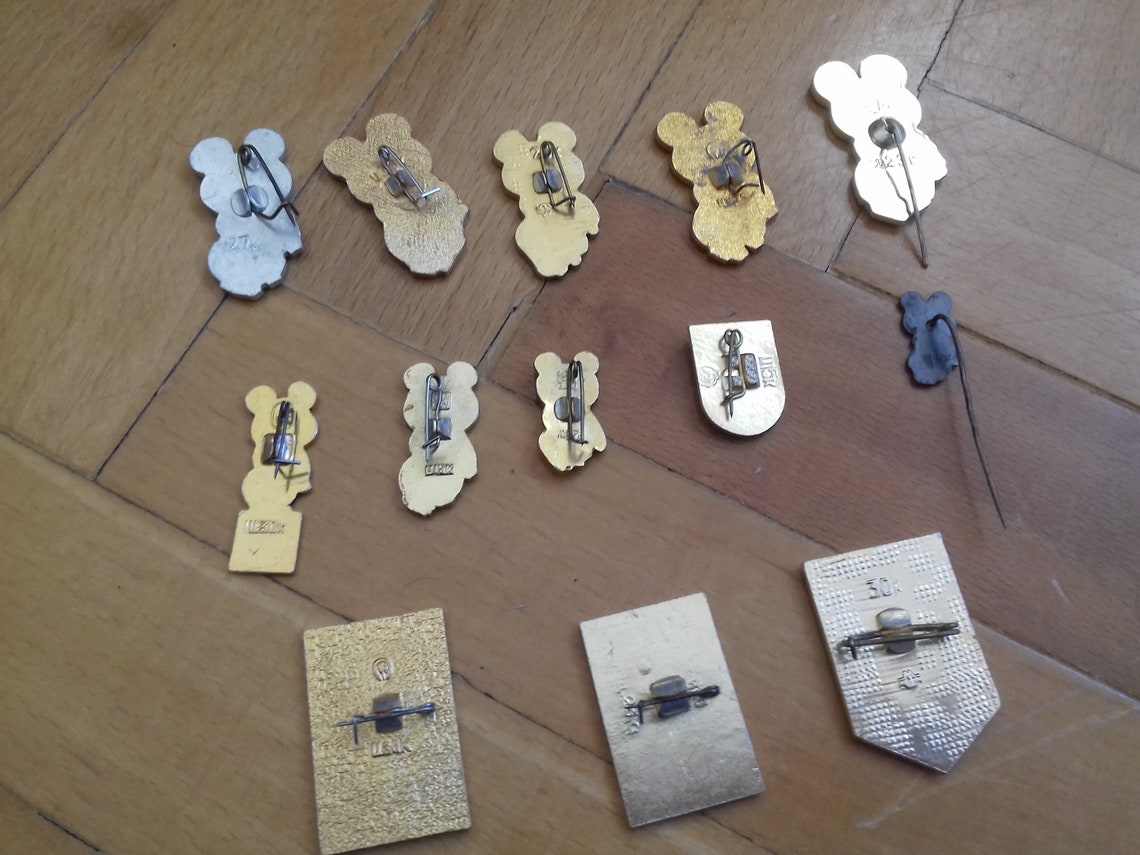 Set of 13 Different Olympic Pin Badges Misha the bear | Etsy