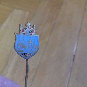 Vintage Pin Badge City of Prague Czech Republic PRAHA Czechoslovakia - Etsy