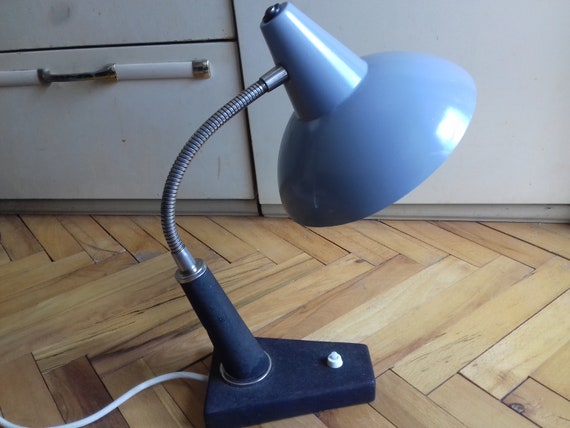 Vintage Industrial Desk Lamp / 1960s Table Light / Vintage | Etsy