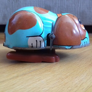 Vintage Yone Wind up Tin Toy Jumping Puppy Dog Boy Japan -working - Etsy