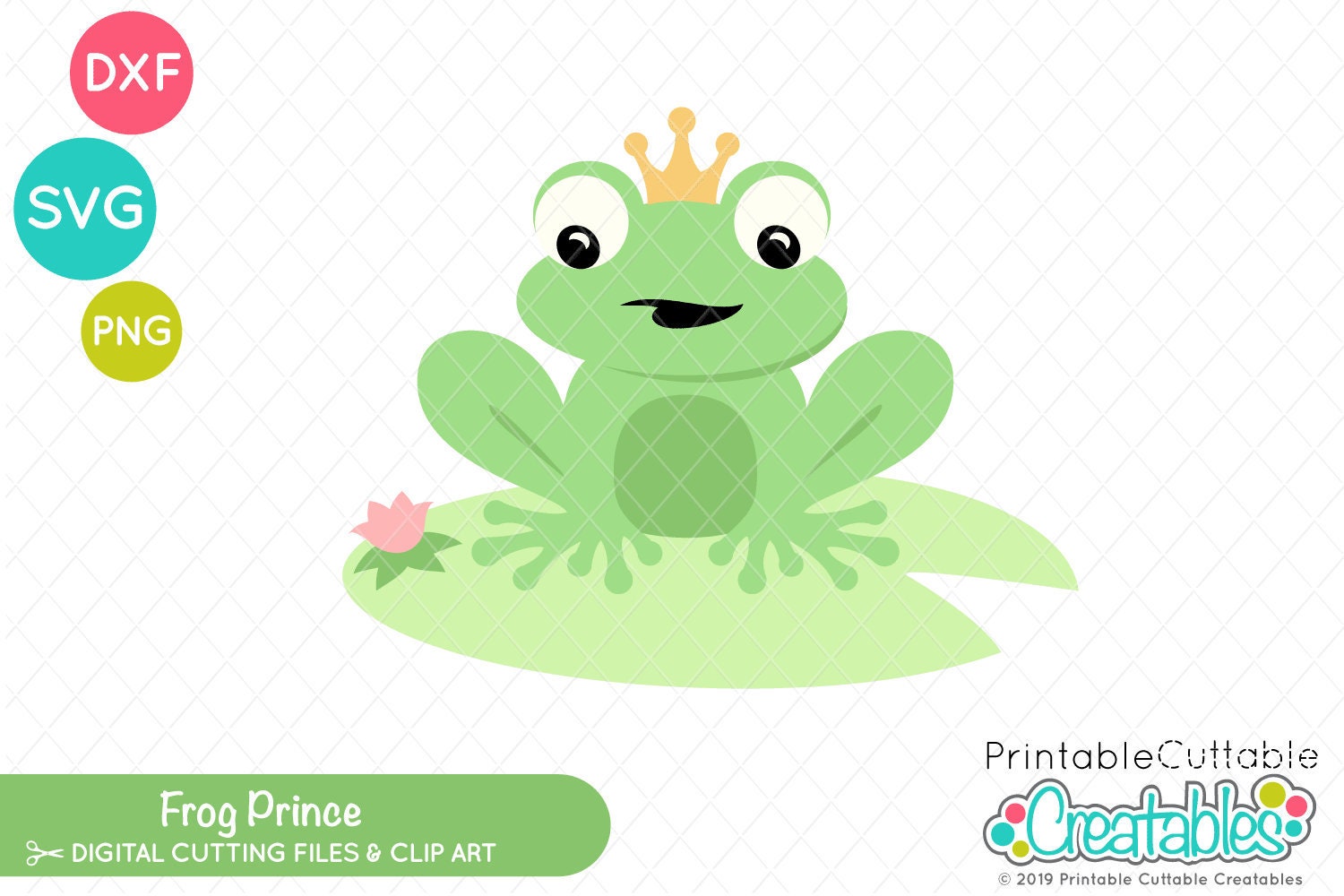 Frog Prince SVG Cut File & Clipart E522 SVG DXF Files for - Etsy