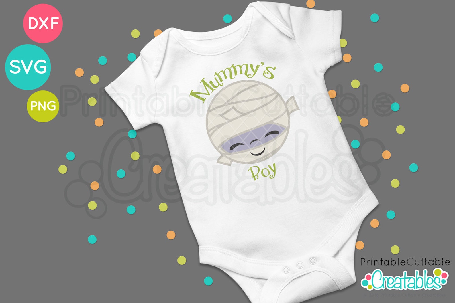 Cute Halloween Mummy Faces SVG Cut File & Clipart E413 SVG DXF Files ...