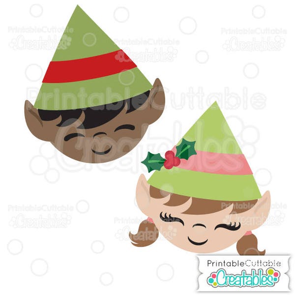 Elf Face Clipart - Etsy