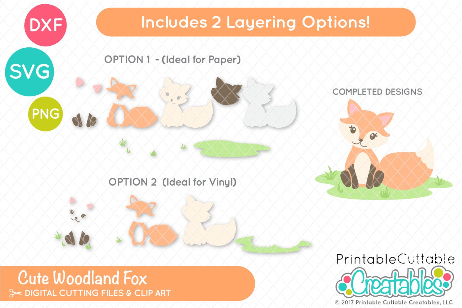 Cute Woodland Fox SVG Cut File & Clipart E257 Includes - Etsy