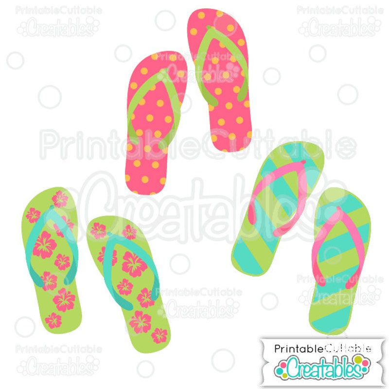 Flip Flops Clip Art - Etsy