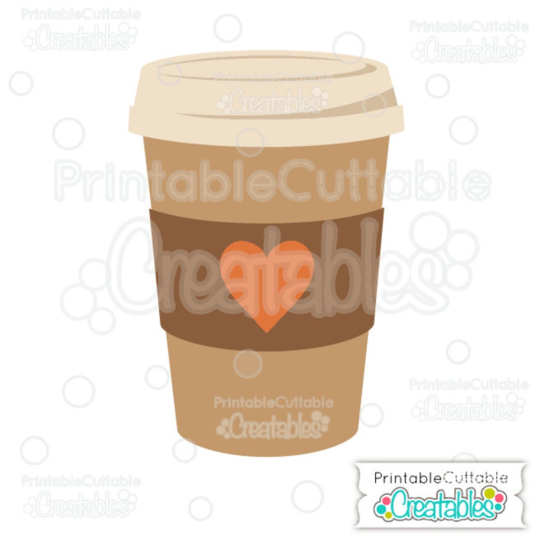 To Go Coffee Cup SVG Cutting File and Clipart E207 - Includes Limited ...