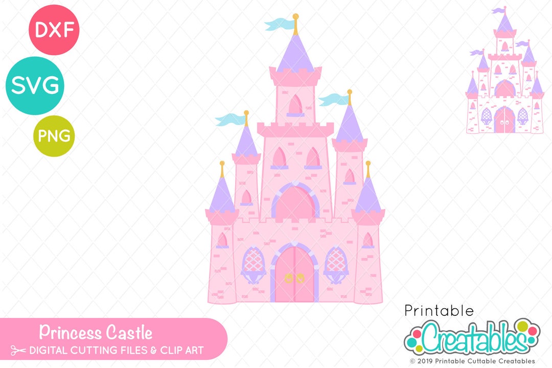 Princess Castle SVG Cut File & Clipart E529 - SVG DXF Files for ...