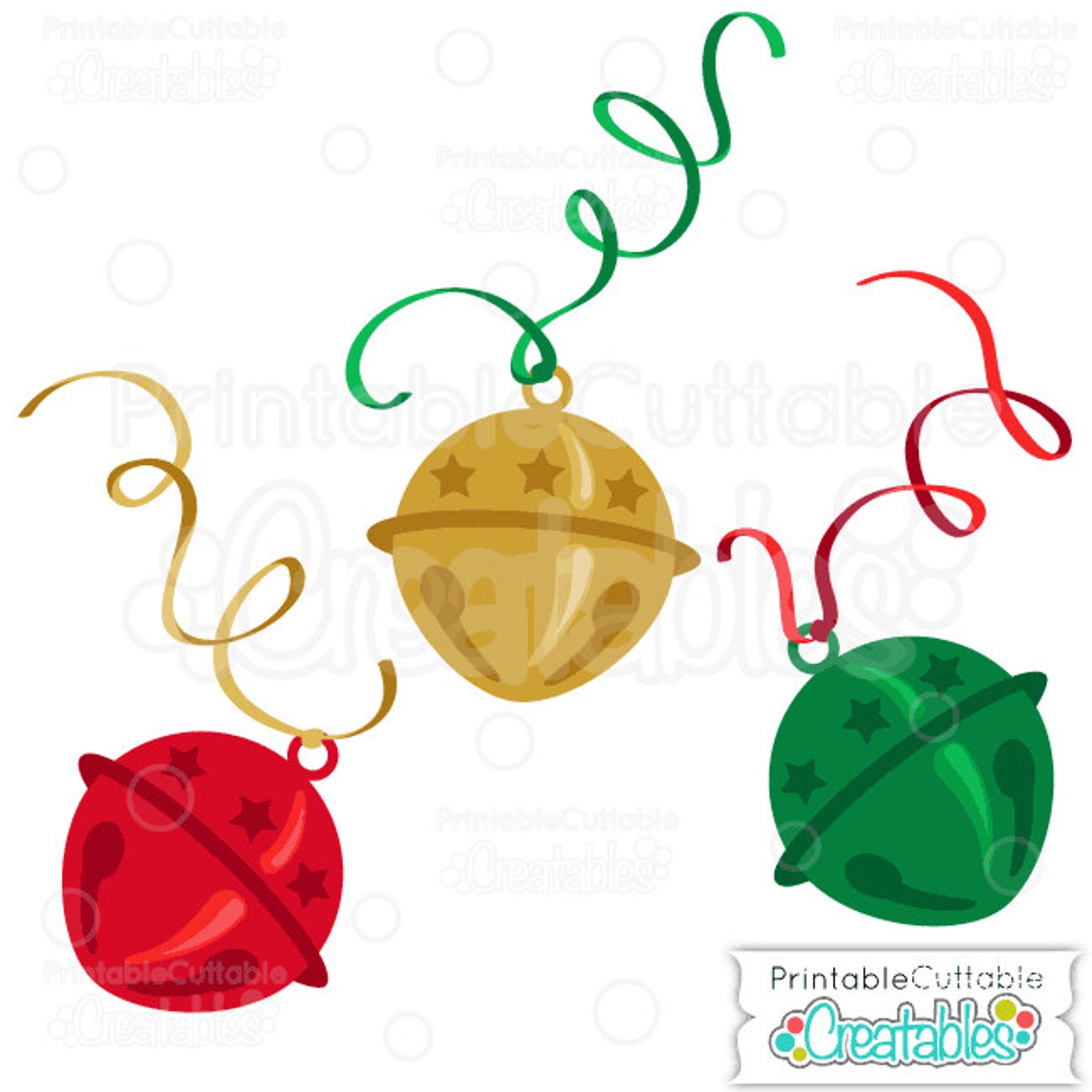 Christmas Sleigh Bells SVG Cut File & Clipart - Includes Limited ...
