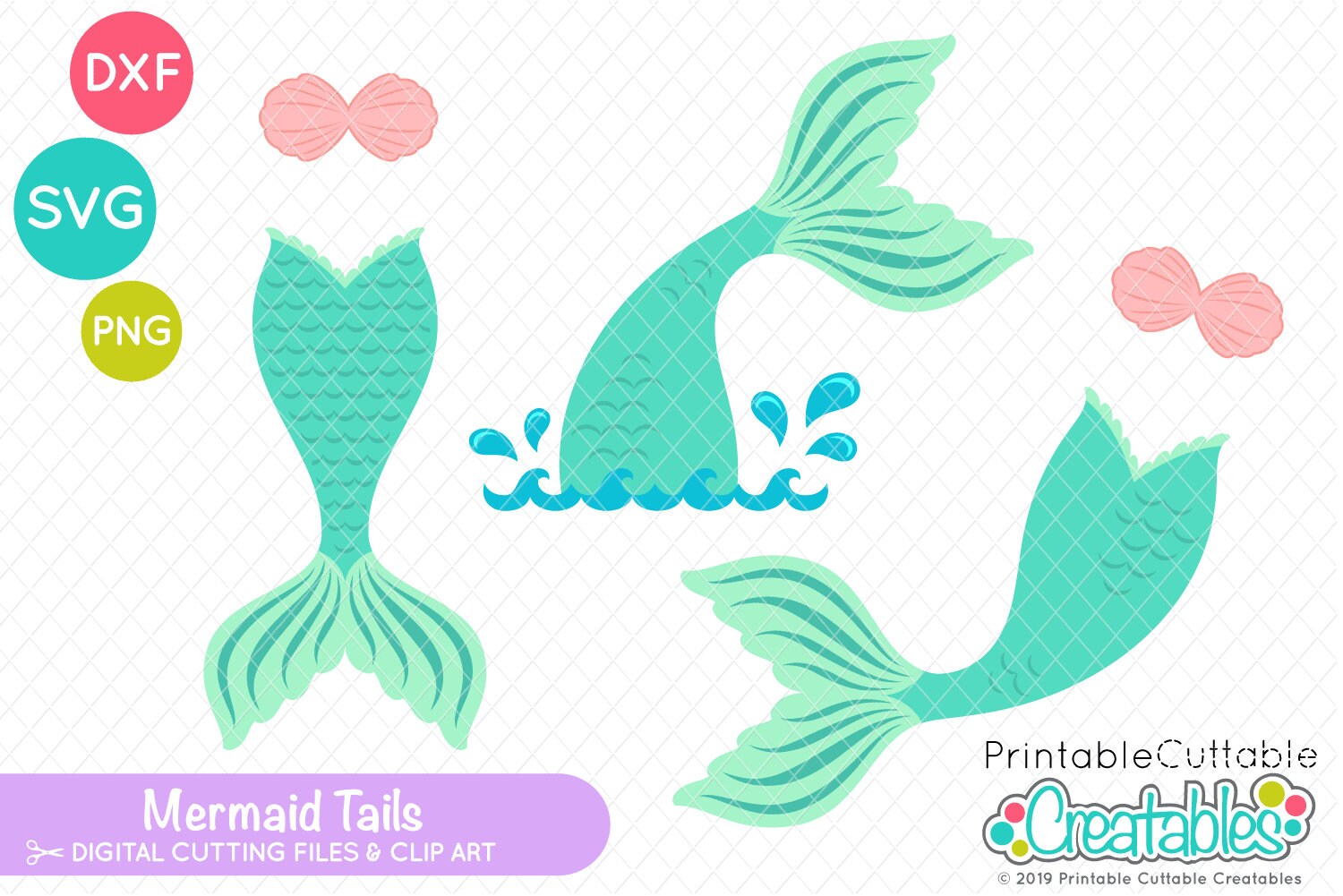 Mermaid Tails SVG files for Cricut Silhouette 477 Mermaid | Etsy