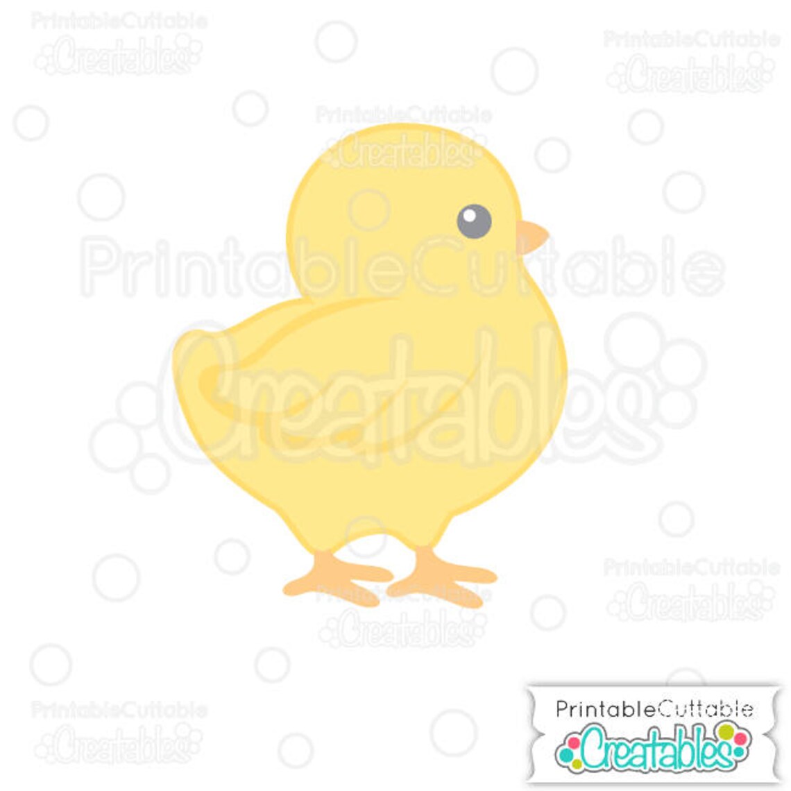 Cute Chick SVG Cut File & Clipart E246 Includes Limited - Etsy