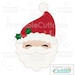 Cute Santa + Mrs. Claus Face SVG Cutting Files & Clipart Set E340 - Svg ...