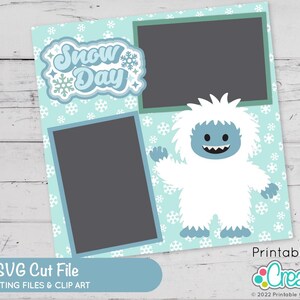 Cute Yeti SVG Cut Files / Clipart E824 - Svg, Dxf, Printable Png ...