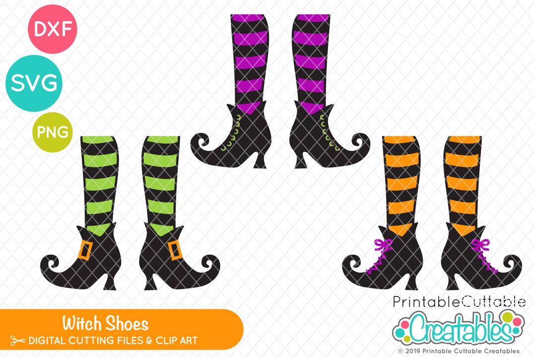Witch Legs SVG File & Clipart E496 - Witch Shoes SVG - Halloween - SVG ...