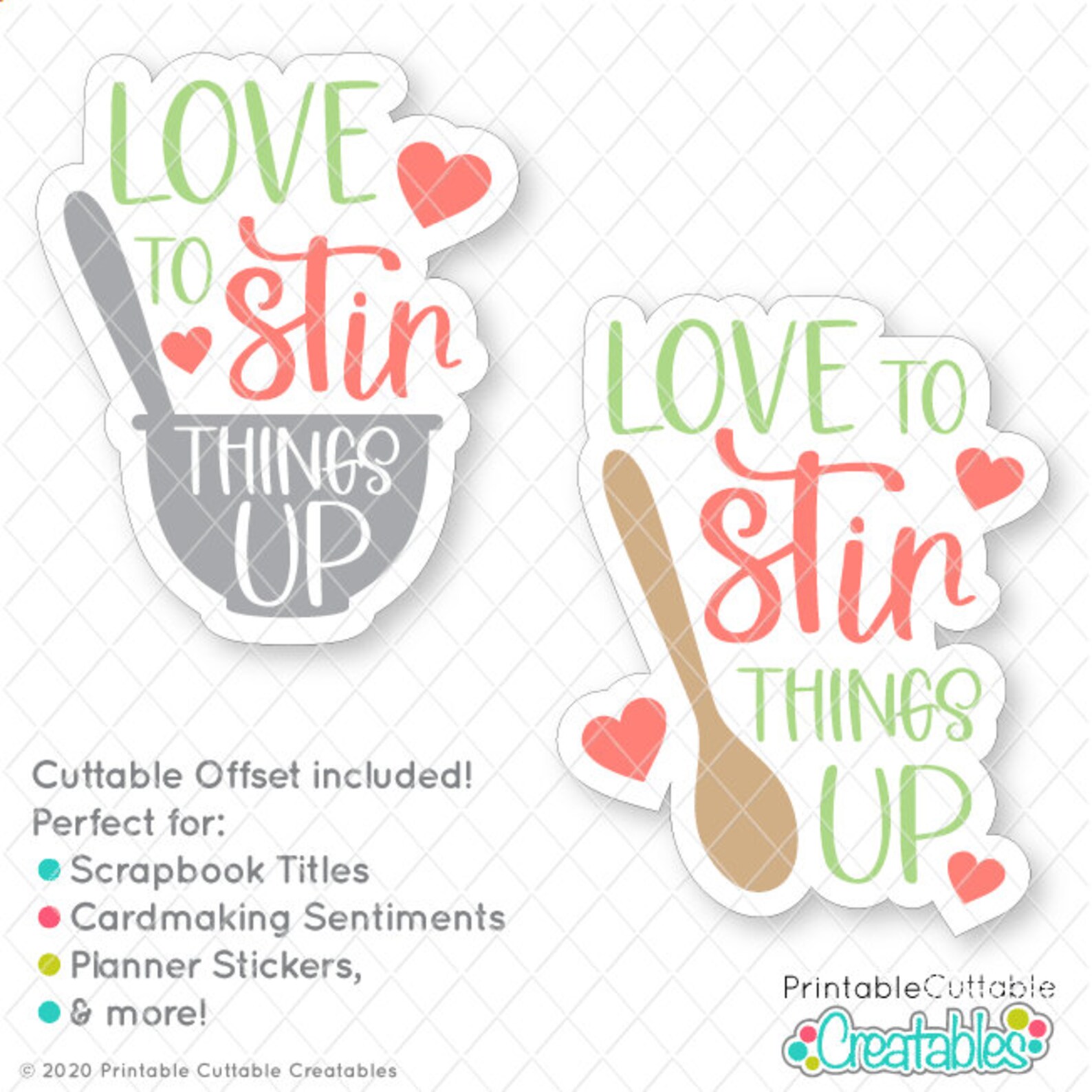 Love to Stir Things up SVG Cut File T181 - Svg, Dxf, Printable Png ...