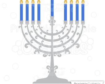 Menorah Clipart Svg | Etsy