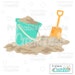 Sand Bucket 'n' Shovel SVG Cut Files & Clipart E144 - Includes Limited ...