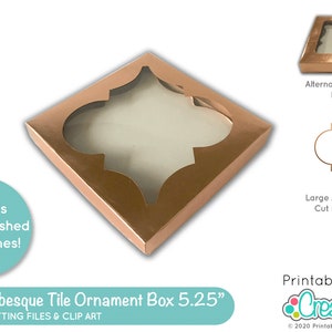 Arabesque Tile Ornament Box SVG File Bundle D055 - Svg Dxf Pdf ...