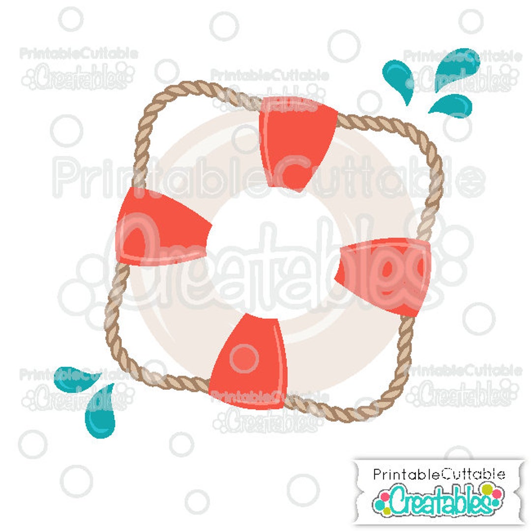 Lifesaver Ring SVG Cut File & Clipart E291 - Includes Limited ...