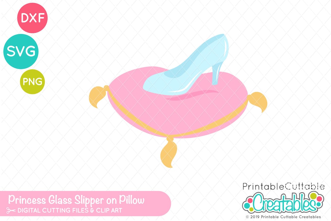 Fairy Tale Glass Slipper SVG Cut File & Clipart E527 Princess SVG Files ...