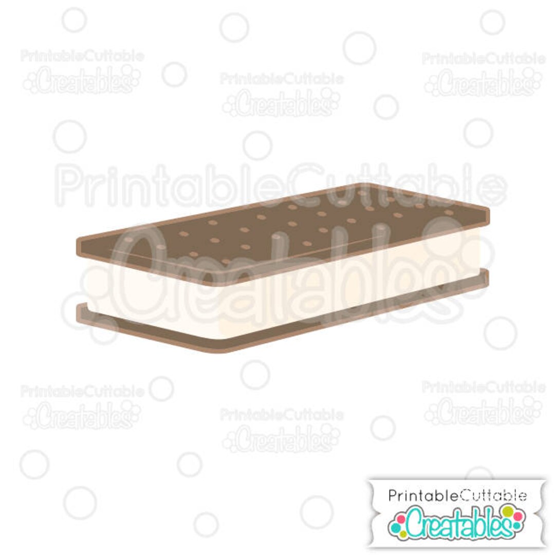 Ice Cream Sandwich SVG Cut File & Clipart E282 - Includes Limited ...