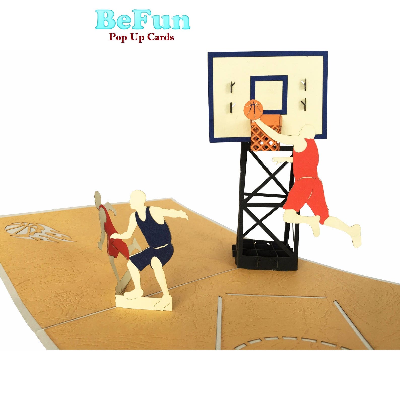 Pop up Greeting Cards Basketball Lover 3D Gift for Men, Boy, Dad on ...