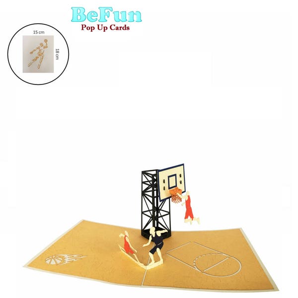 Basketball Pop up Cards - Etsy