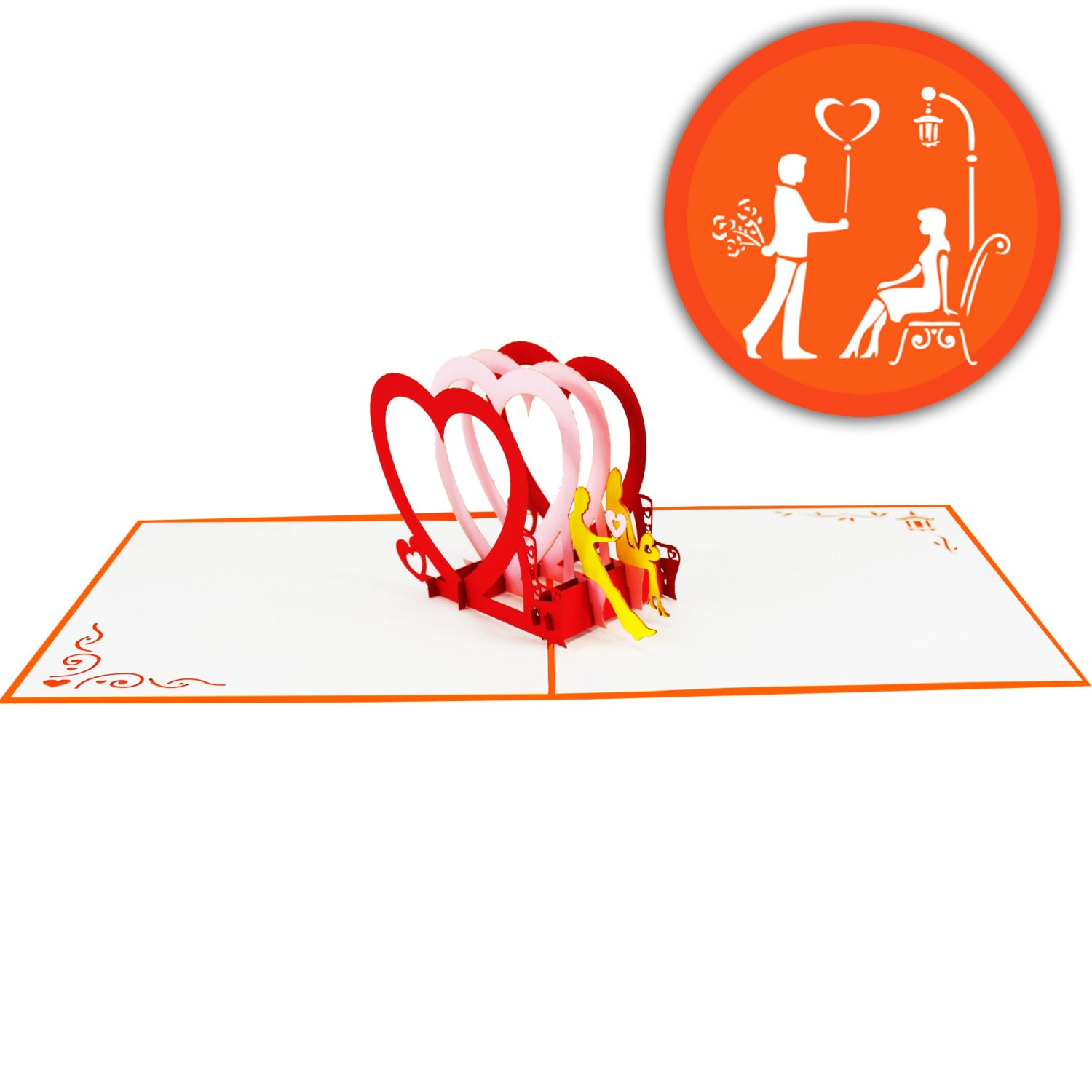 Love Cards Lot 4 Pcs Pop up Greeting Card for Engagement Valentine ...