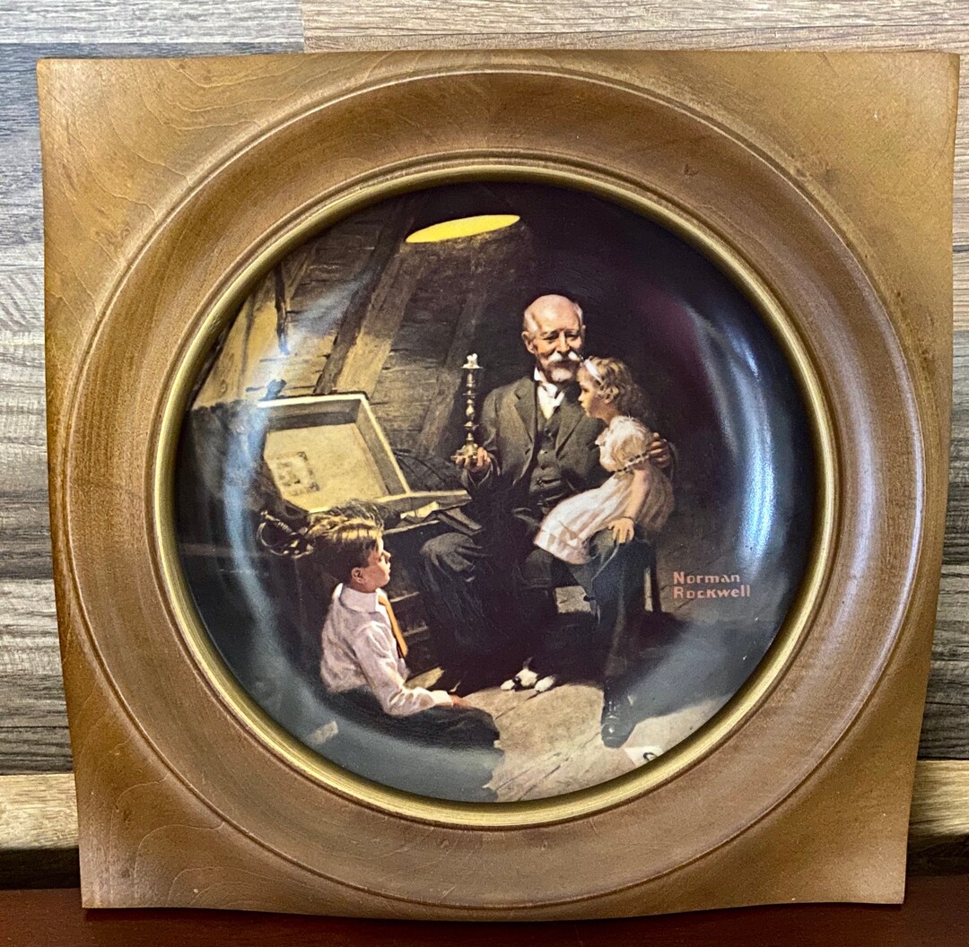 Edward Knowles 1984 Limited Edition “grandpa’s Treasure Chest” Plate in ...