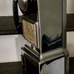 Vintage Payphone/1950s Automatic Electric Company Phone/3 Slot Payphone ...