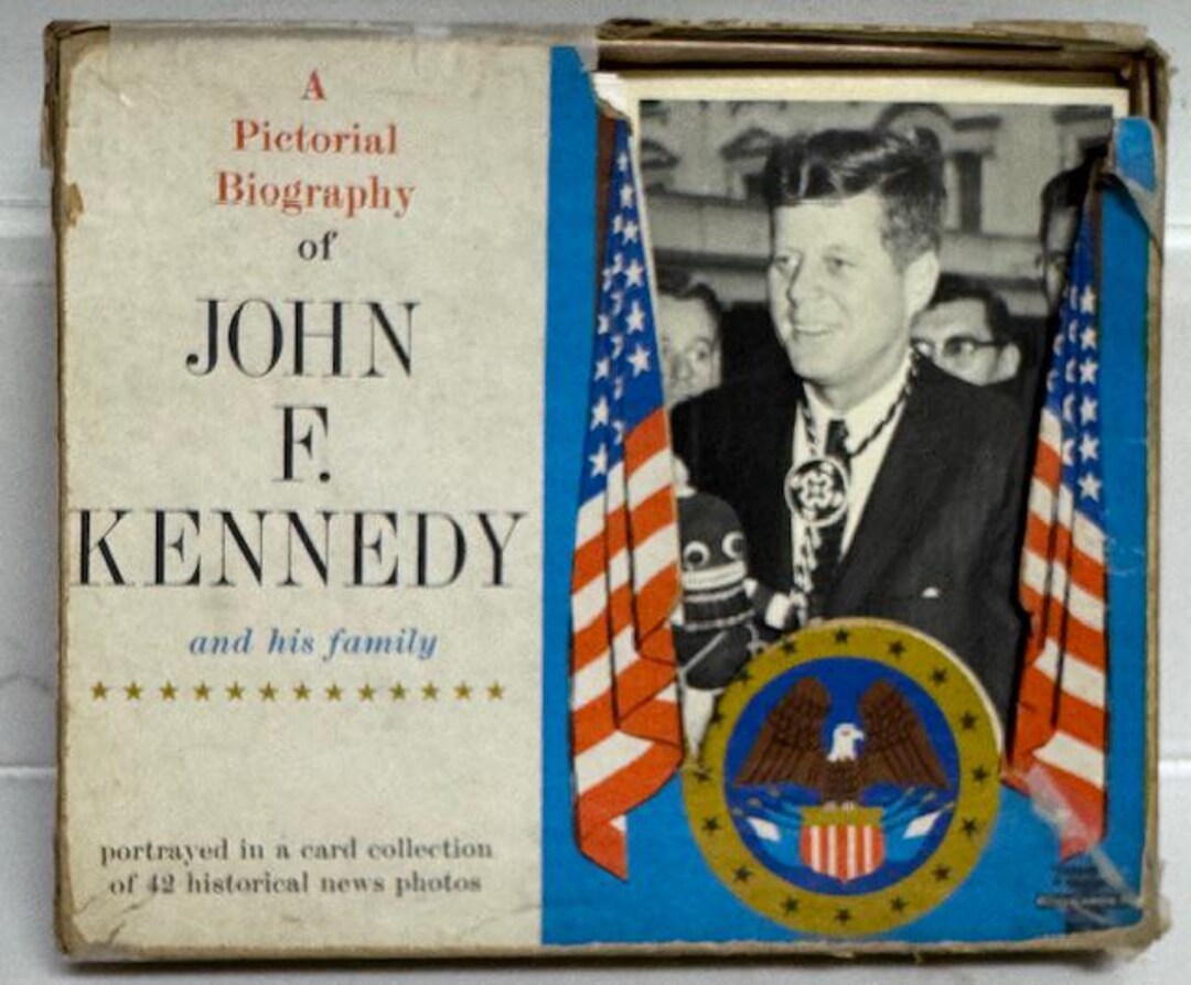 1964 JFK Pictorial Biography Card Set - Etsy