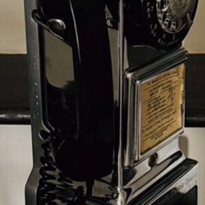 Vintage Payphone/1950s Automatic Electric Company Phone/3 Slot Payphone ...