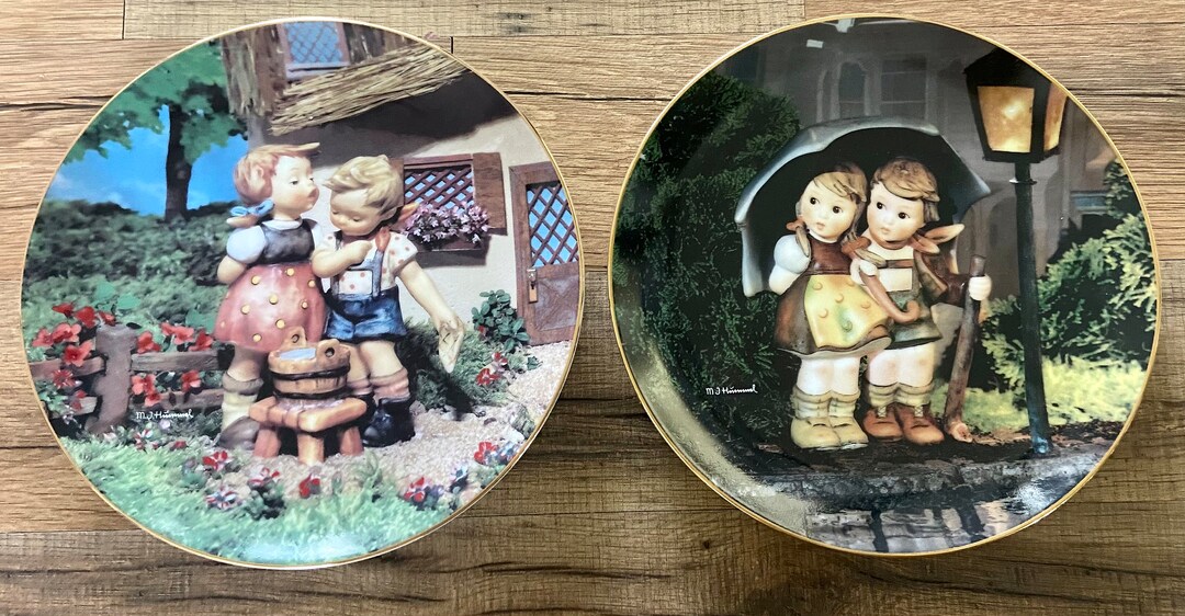 MJ Hummel Plates/danbury Mint/vintage Nursery Decor/little Companions ...