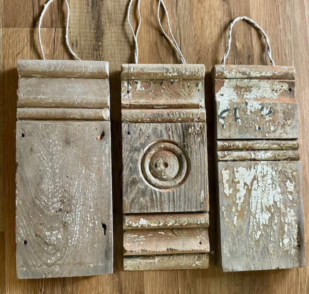 Antique Plinth Blocks/architectural Salvage/reclaimed Old Door Fittings ...