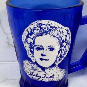 Vintage Cobalt Blue Shirley Temple Glass Pitcher/reproduction Collector ...