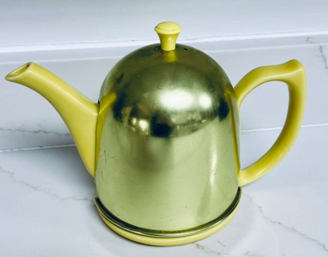 Vintage Hall Teapot/1950’s Hall Pottery/yellow Insulated Teapot/mcm ...