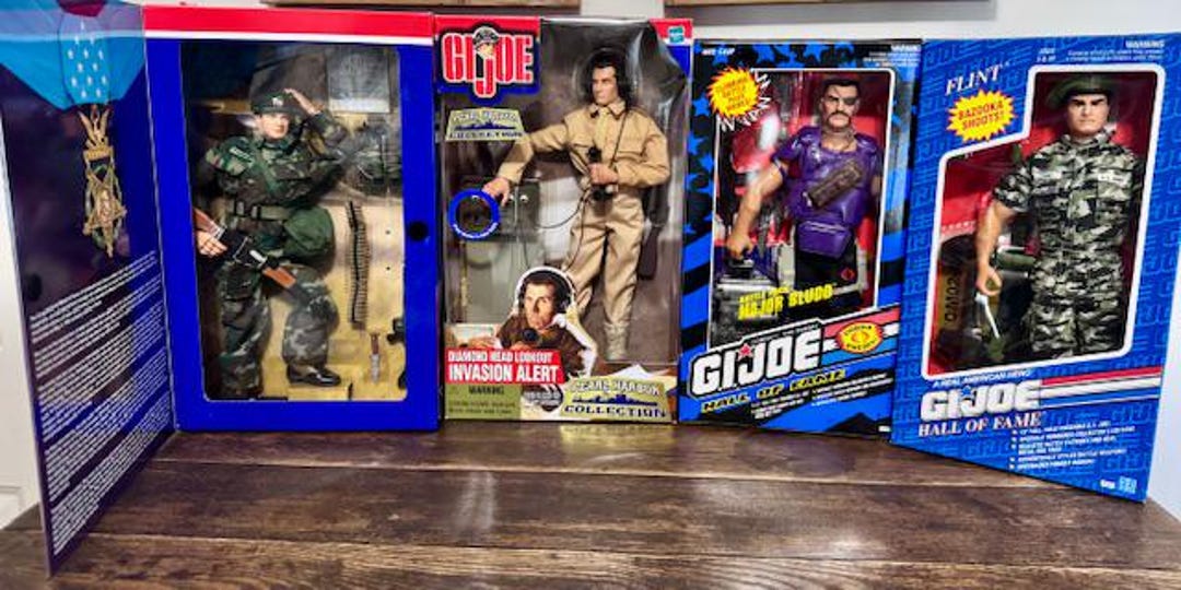 Vintage GI Joe Action Figures: Medal of Honor, Hall of Fame, Pearl ...